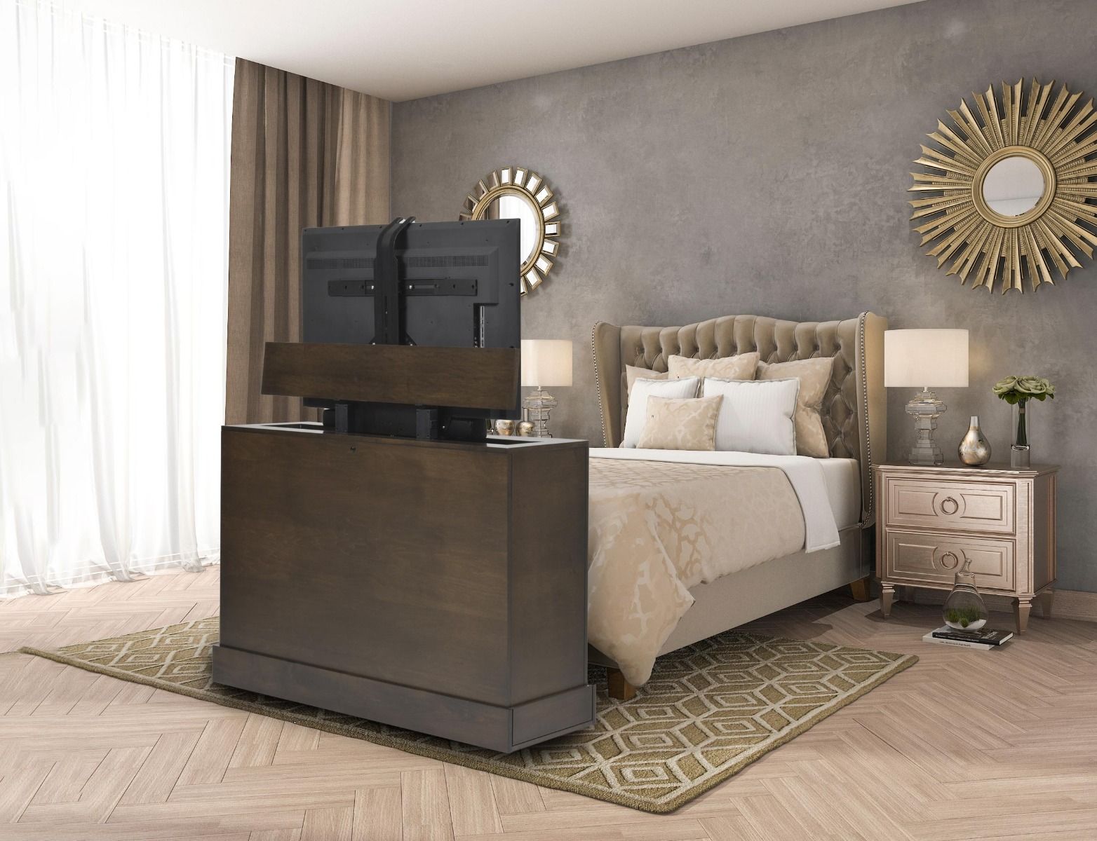 Bedroom Tv Lift Cabinet